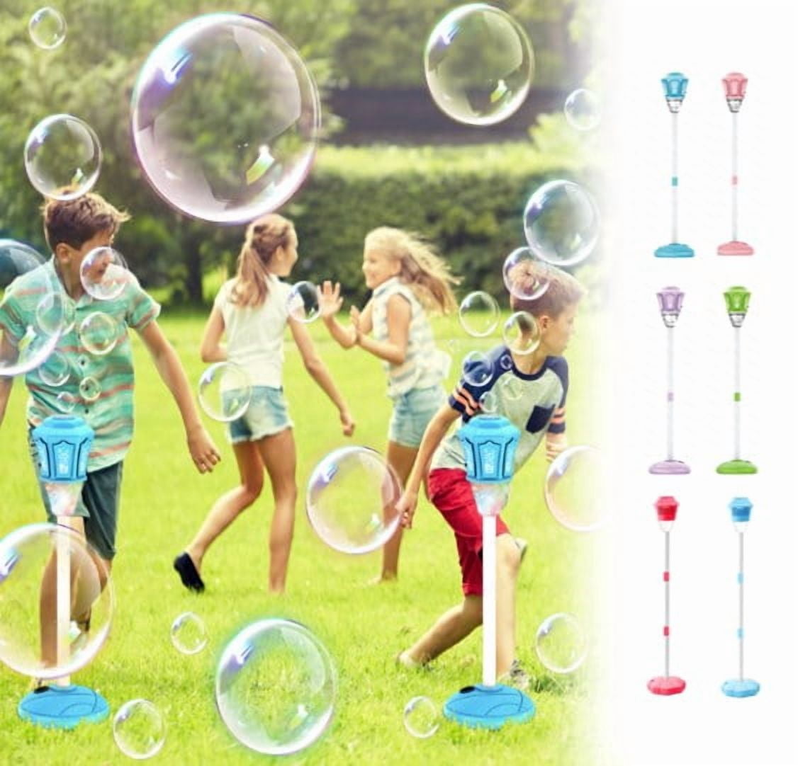 Road Lamp Style Bubble Machine – Portable Standing Bubble Blower with ...