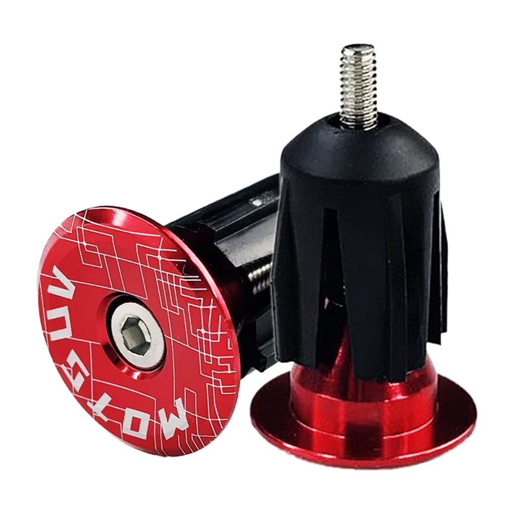 Road MTB Bike Handlebar Grip End Caps Handle Clamp Bar End Stoppers ...
