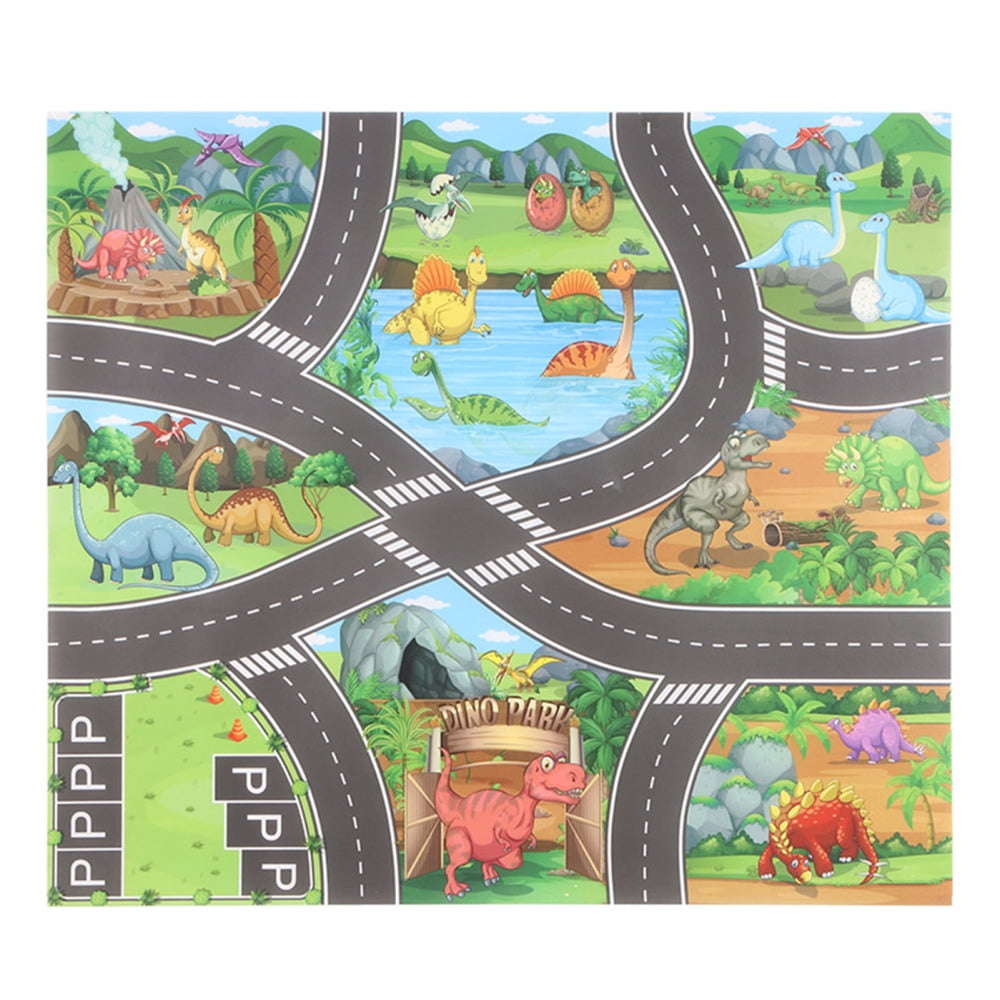 Road Map City Baby Play Mat Foldable Waterproof Map Children Outdoor ...
