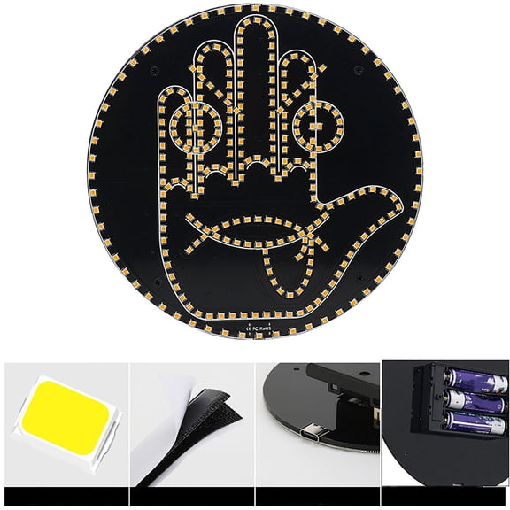 Kehuo Car Gesture Light, Middle Finger LED Sign with Remote, Amber 176 ...