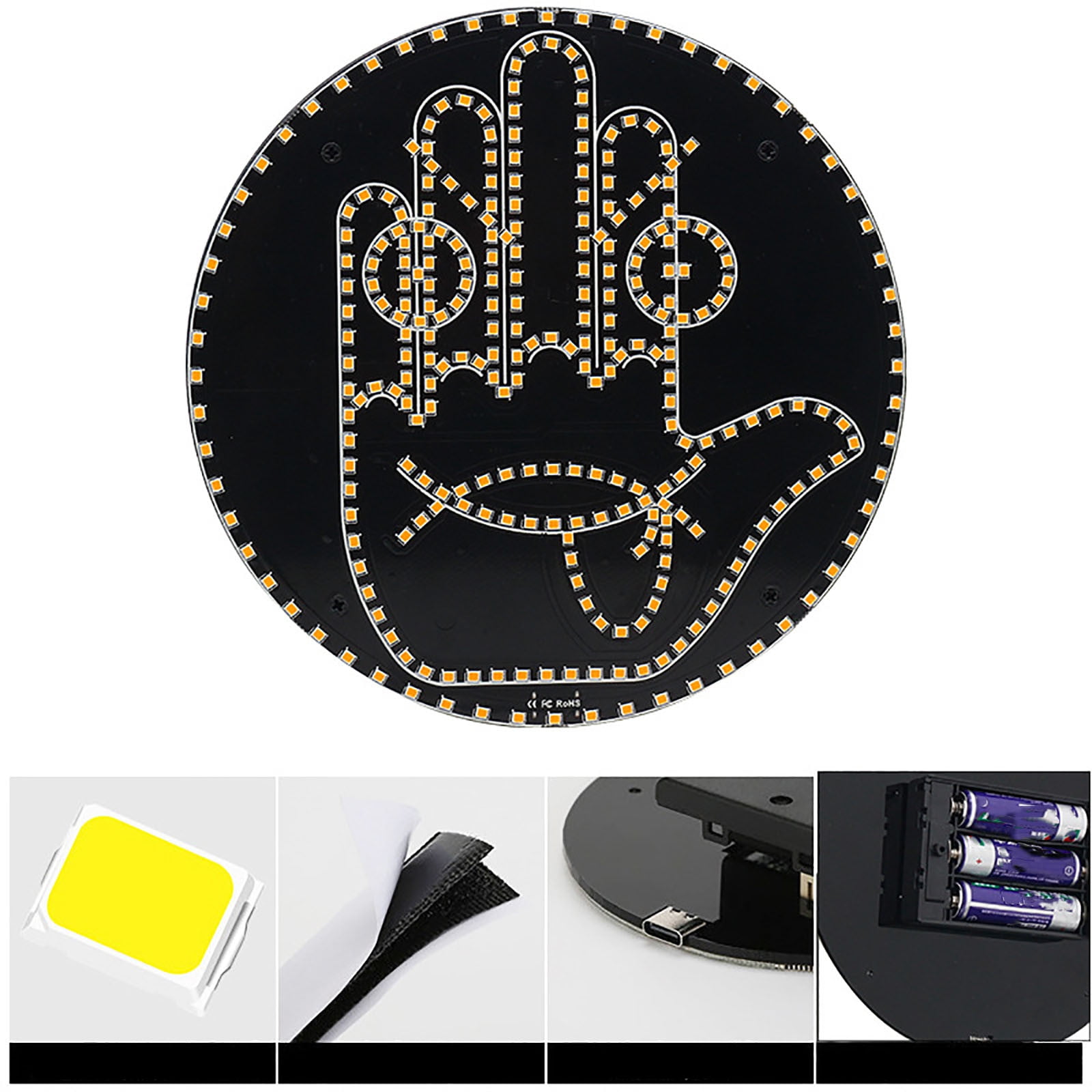 Road Mate Hand, Finger Flicker Car Hand Light, Road Mate Hand Signal ...