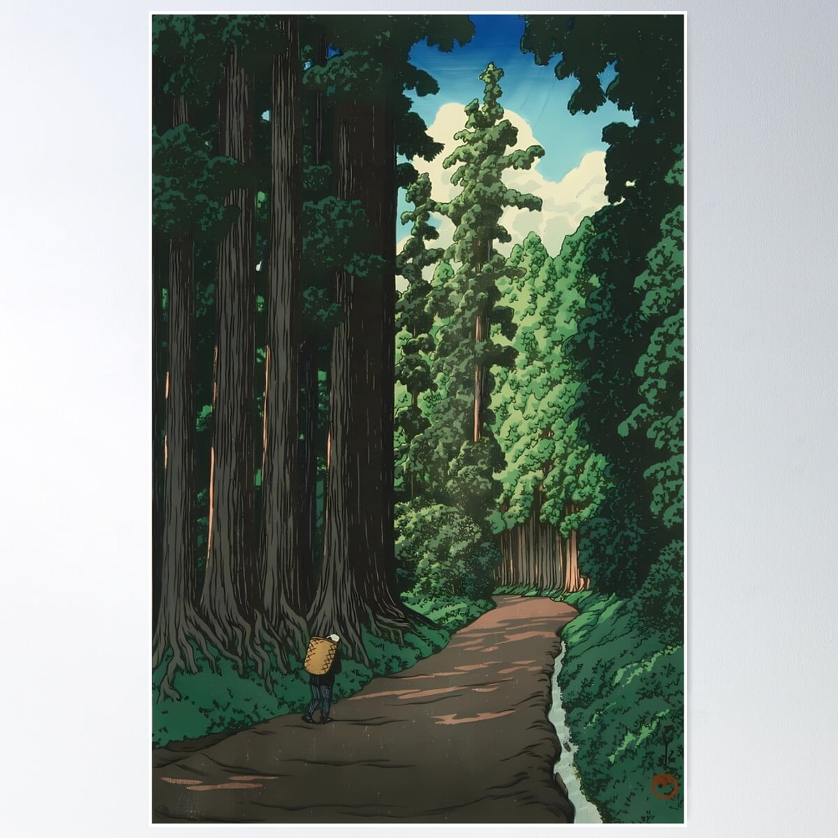 The Road To Nikkô, Hasui Kawase, Nikko Kaido A Road Through A Deep ...