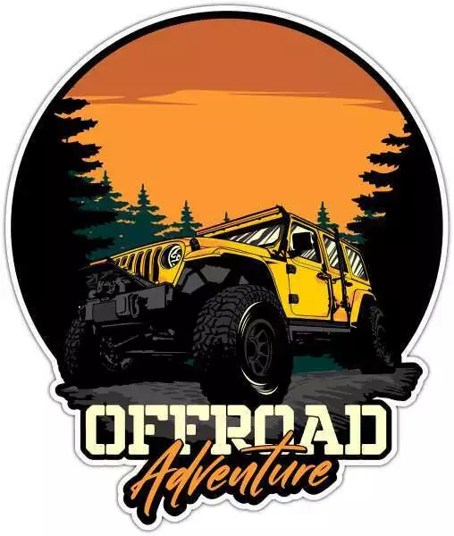 Off Road Offroad Adventure Suv Car Stickerphone Decal Water Bottle ...