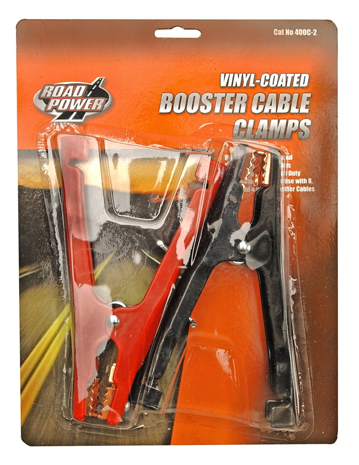 Road Power 400C-2 Vinyl-Coated Booster Cable Clamps - Walmart.com