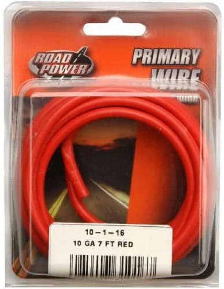 Road Power 55672133 10-Gauge 7-Foot Automotive Copper Wire, Red ...