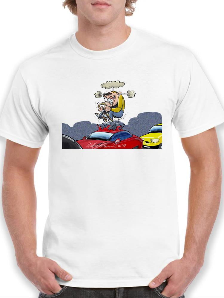 Road Rage T-Shirt Men -Wilfred Hildonen Designs, Male Medium - Walmart.com