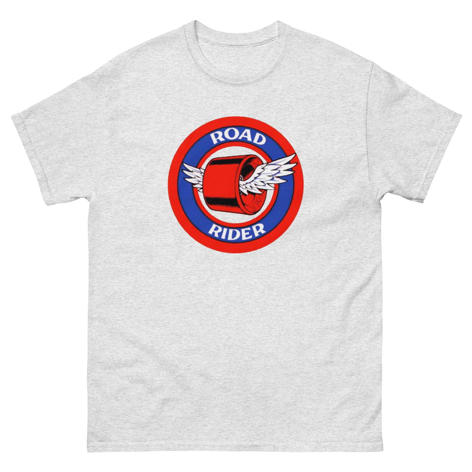 Road Rider Red wheels with wings skateboard t shirt designs - Walmart.com