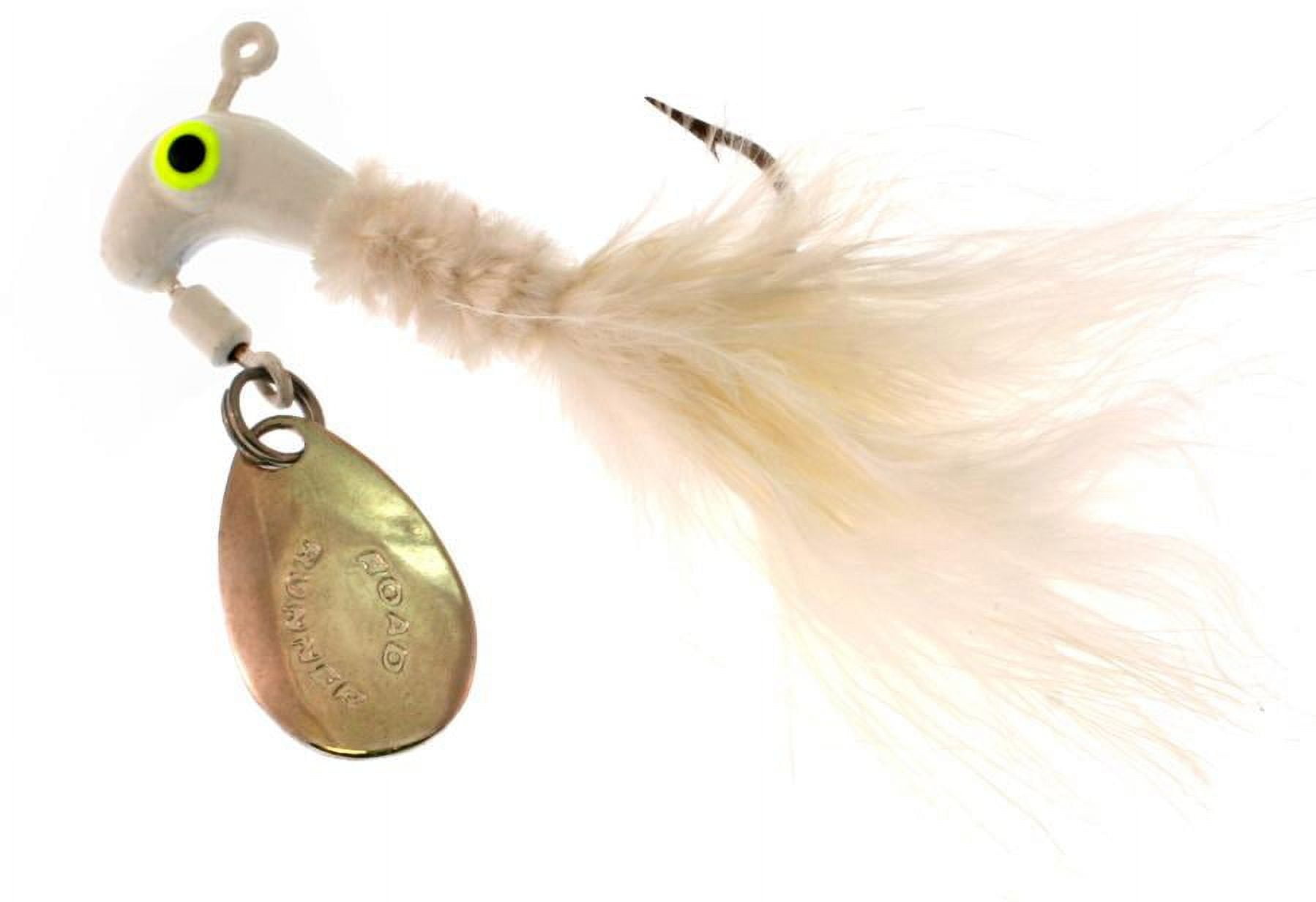 Road Runner 1003-001 Marabou Jig With Spinner 1/8 oz White And White ...