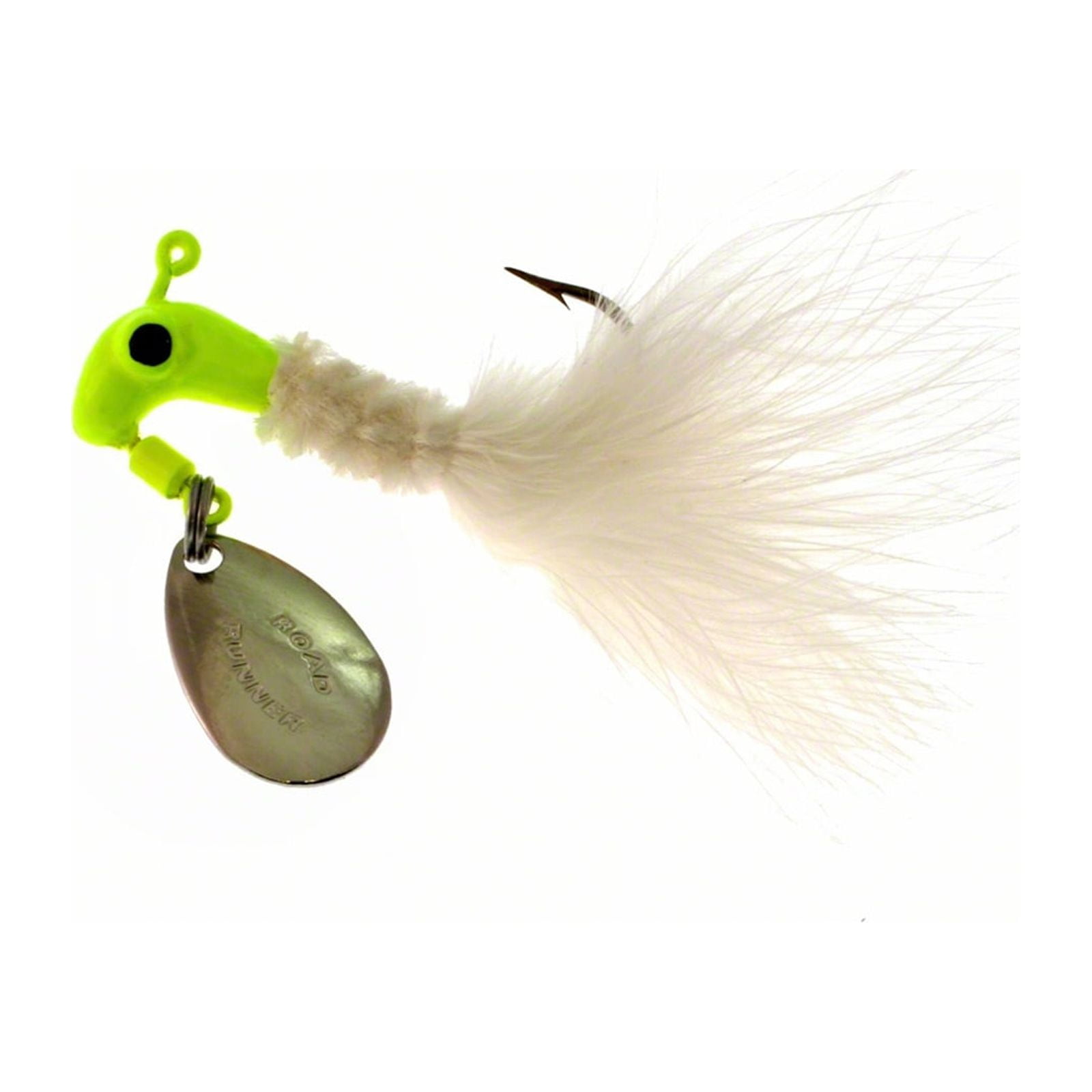 Road Runner 1003-081 Marabou Jig With Spinner 1/8 oz Chartreuse And ...