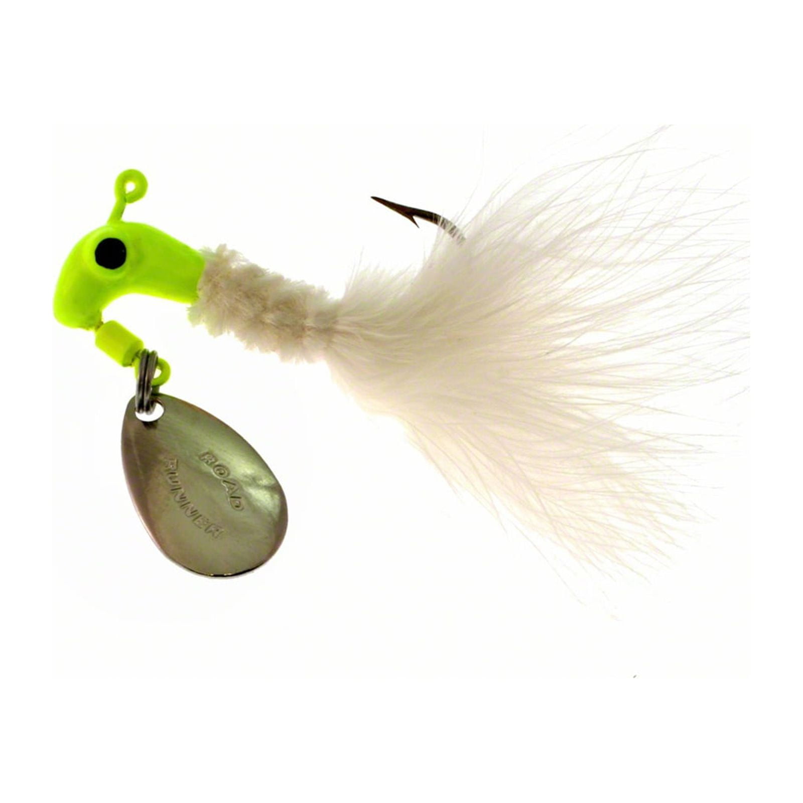 Road Runner 1004-081 Marabou Jig With Spinner 1/4 oz Chartreuse And ...
