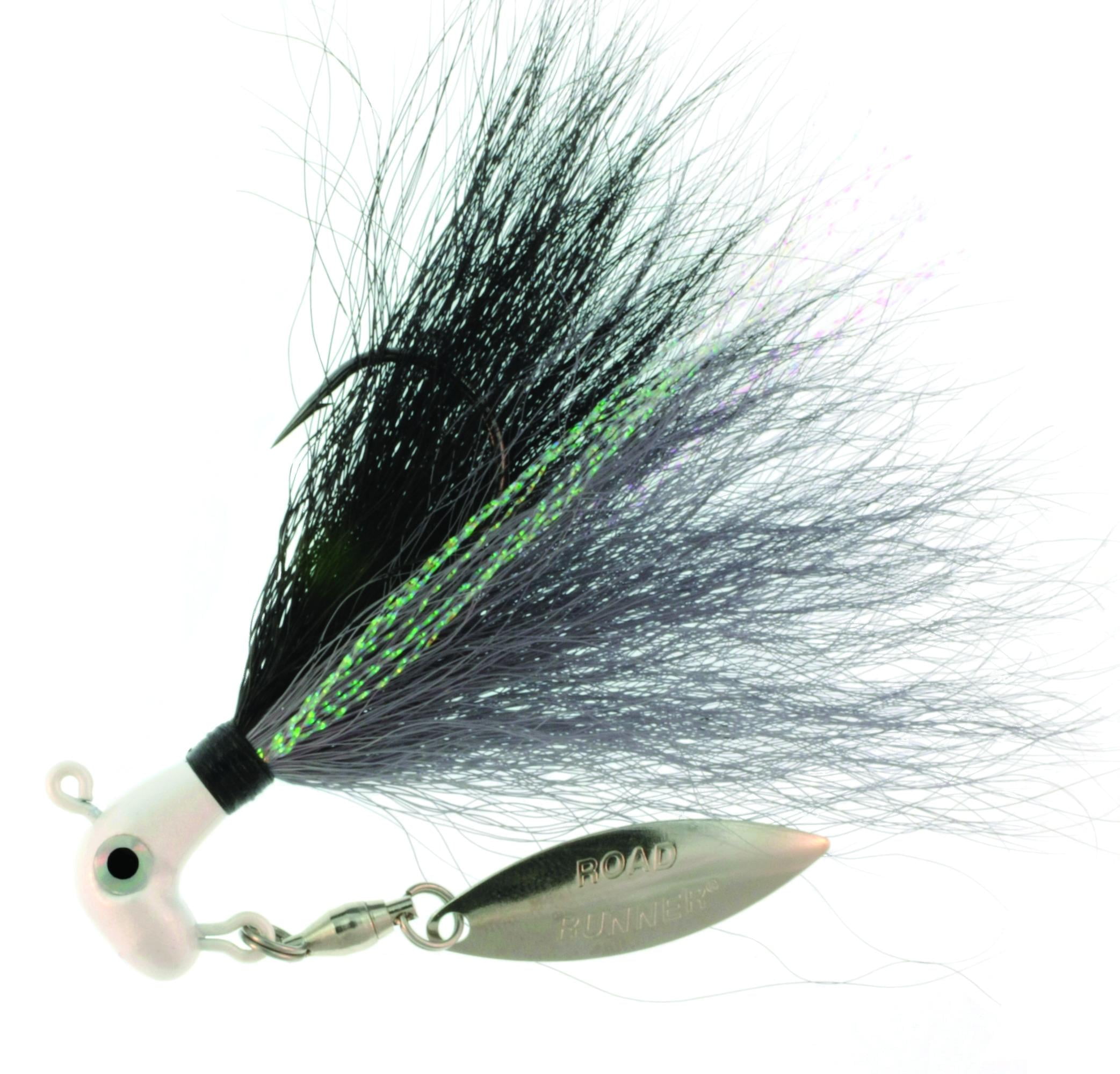 Road Runner BP-14-019 Bucktail Pro Jig w/Spinner Pearl/Grey - Walmart.com