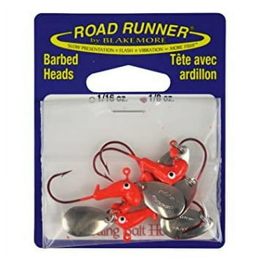 Blakemore Road Runner, 1/16-ounce, White, Underspin Fishing jig ...
