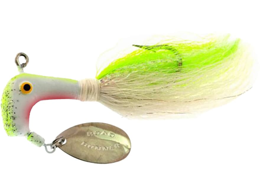 Road Runner Buck Tail Underspin Jig Chartruese/White/Chartruese&White ...