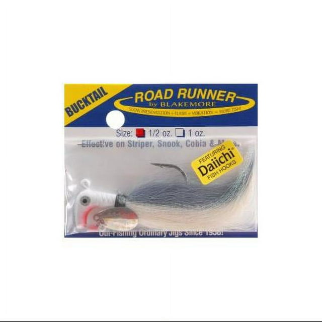 Road Runner Buck tail 1/2 Oz.,Underspin Fishing jig. - Walmart.com