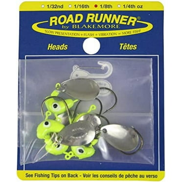 Blakemore Road Runner, 1/16-ounce, White, Underspin Fishing jig ...