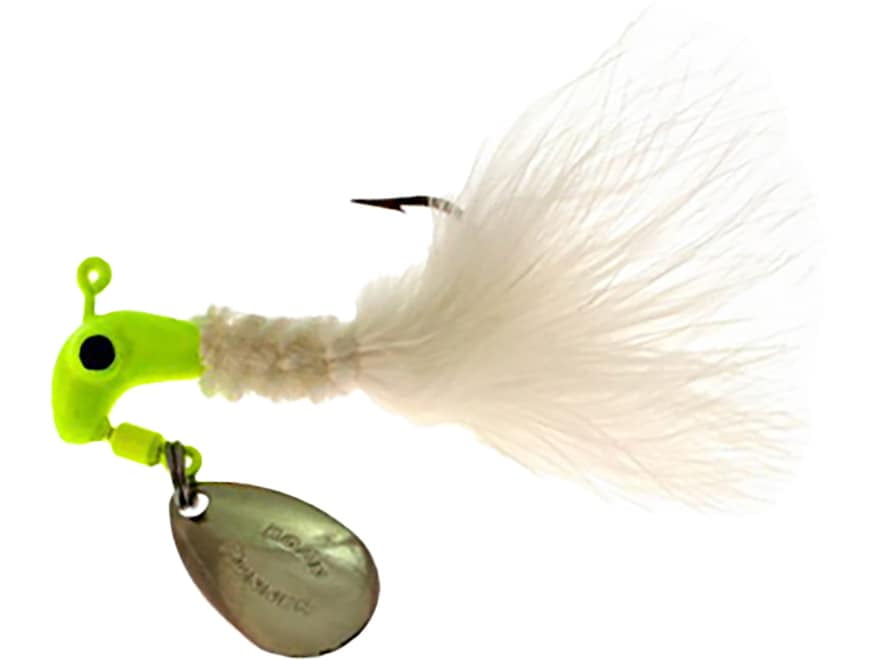 Road Runner Marabou Underspin Jig Chartruese/White 1/16 oz - Walmart.com