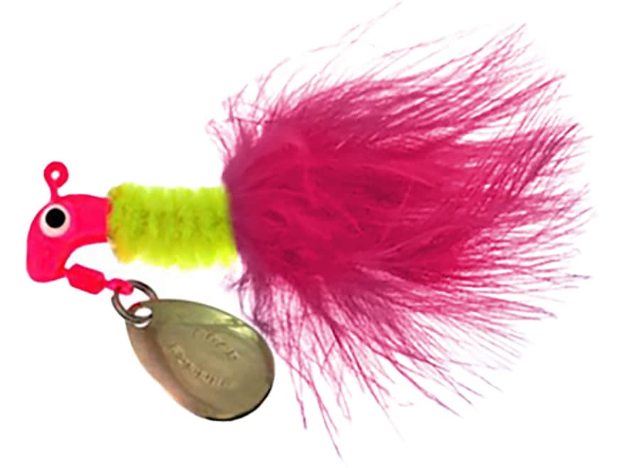 Road Runner Marabou Underspin Jig Pink/Chartruese/Pink 1/8 oz - Walmart.com