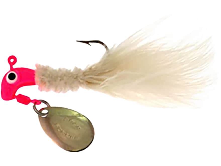 Road Runner Marabou Underspin Jig Pink/White 1/16 oz - Walmart.com