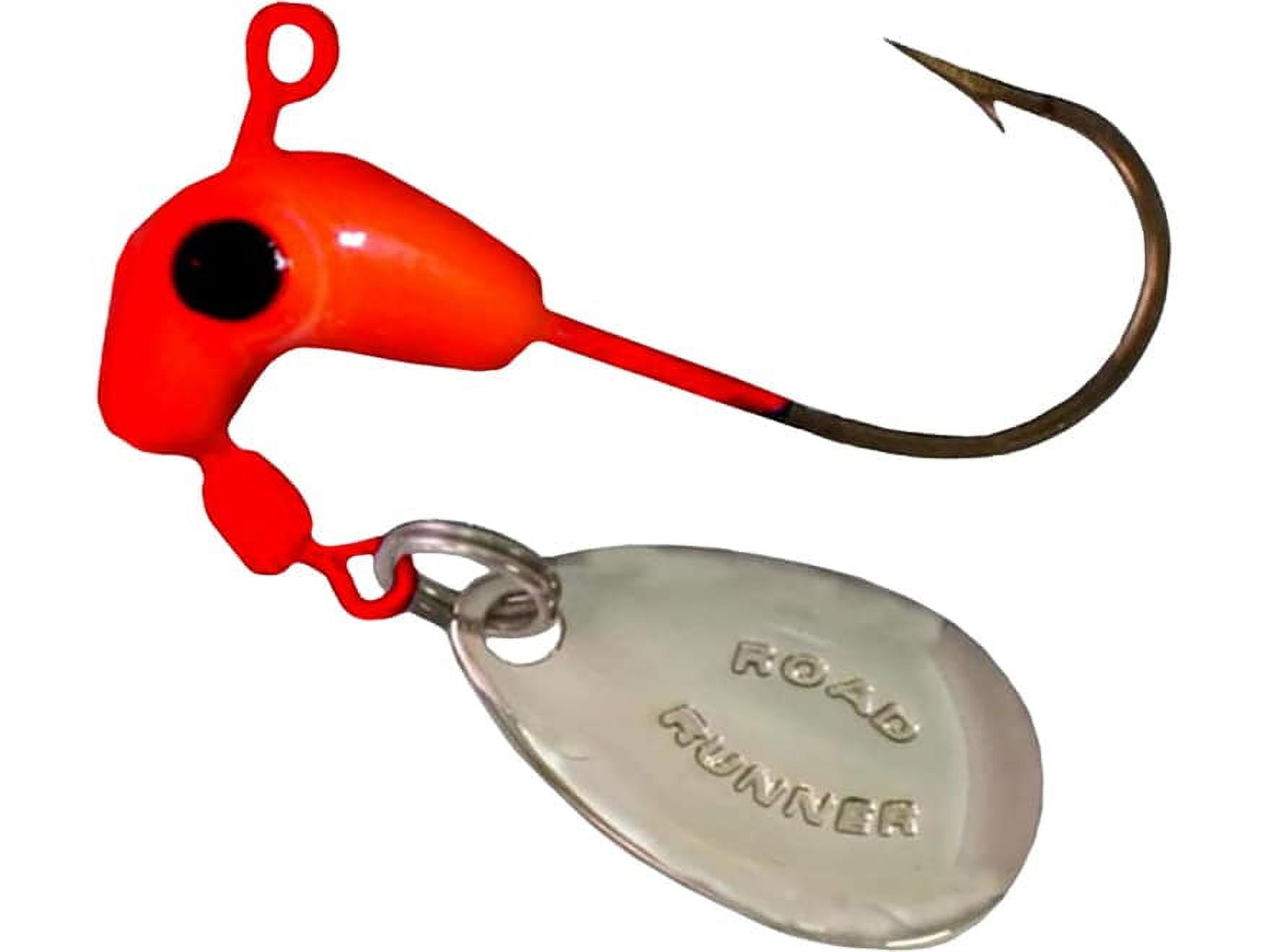 Road Runner Original Head 1/8oz Underspin Jighead Fluorescent Red 8PK ...