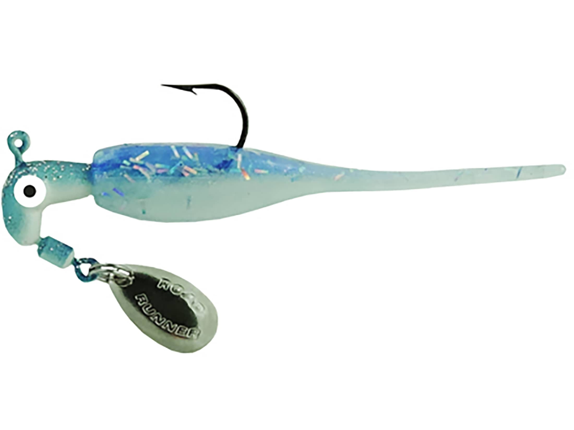 Road Runner Slab Runner Underspin with Baby Shad Jig Blue Ice 1/16 oz ...