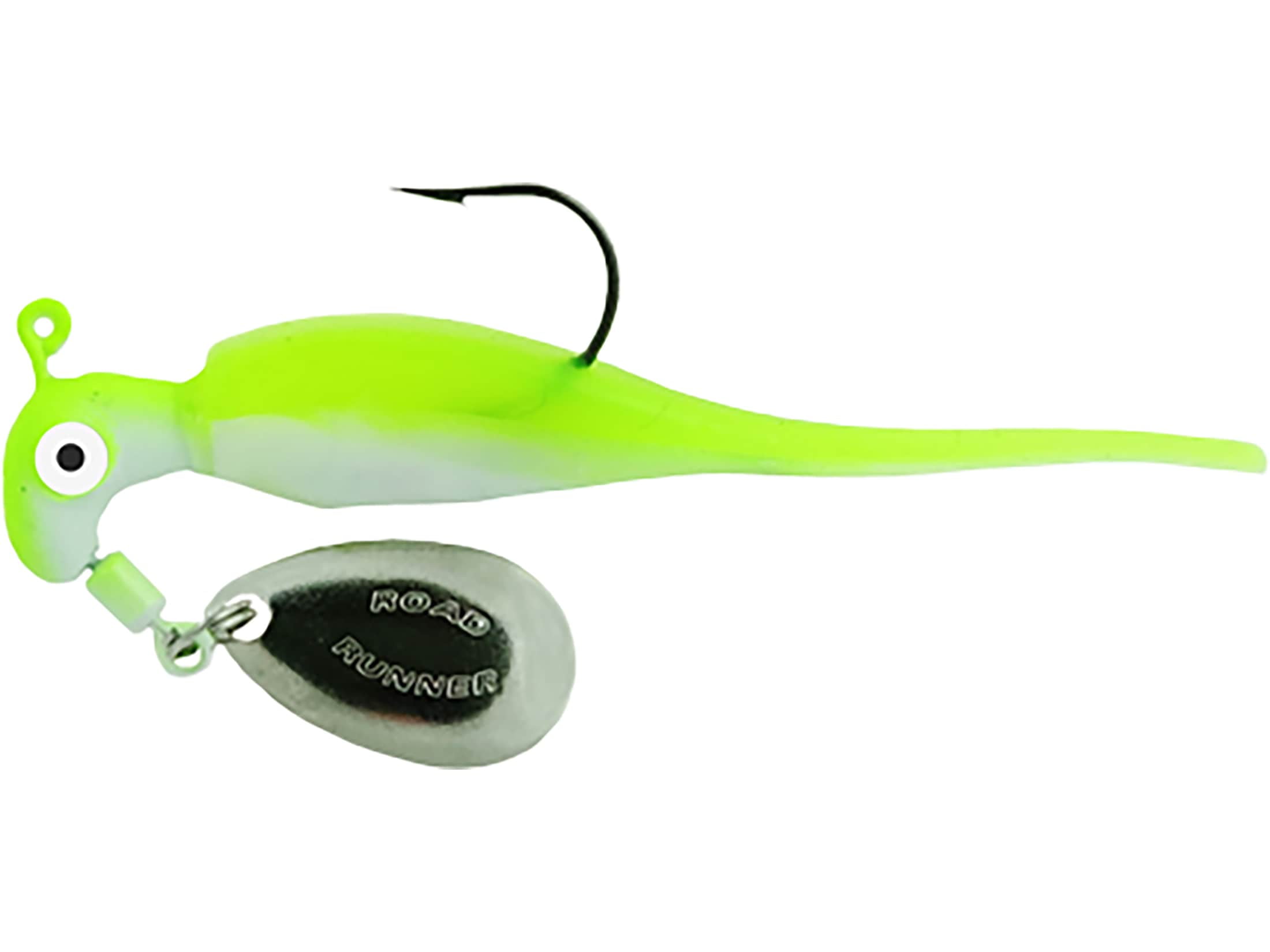 Road Runner Slab Runner Underspin with Baby Shad Jig Bone White ...