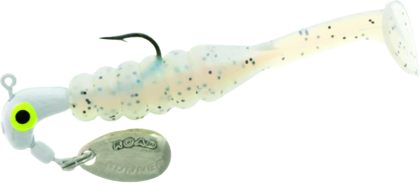 Road Runner SlabDragger Underspin Jig Fishing Lure, White & Glimmer ...