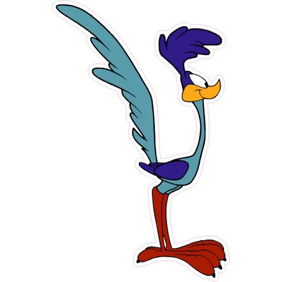 Road Runner Standing Beep Beep Sticker Window Decal Phone Decal Water ...