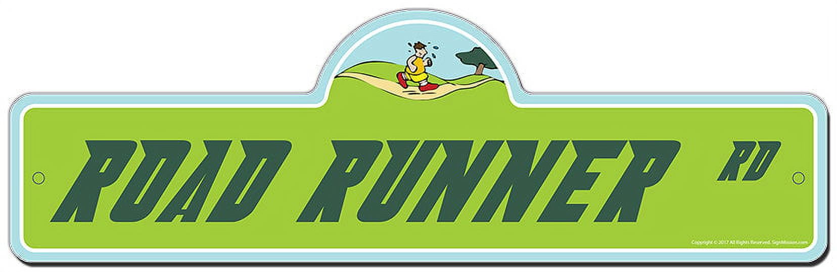 Road Runner Street Sign | Indoor/Outdoor | Funny Home Décor for Garages ...