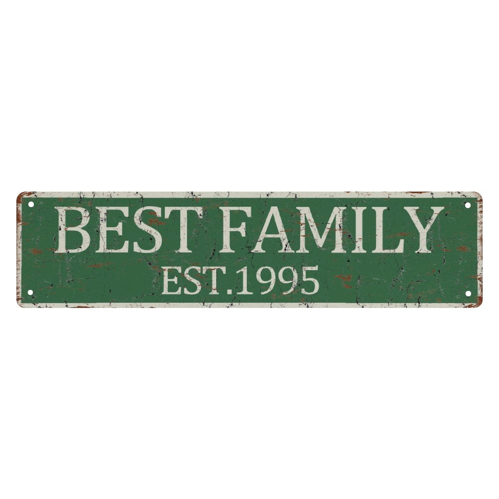Road Sign Best Family Est.1990 Metal Sign Vintage Rustic Lake Beach ...