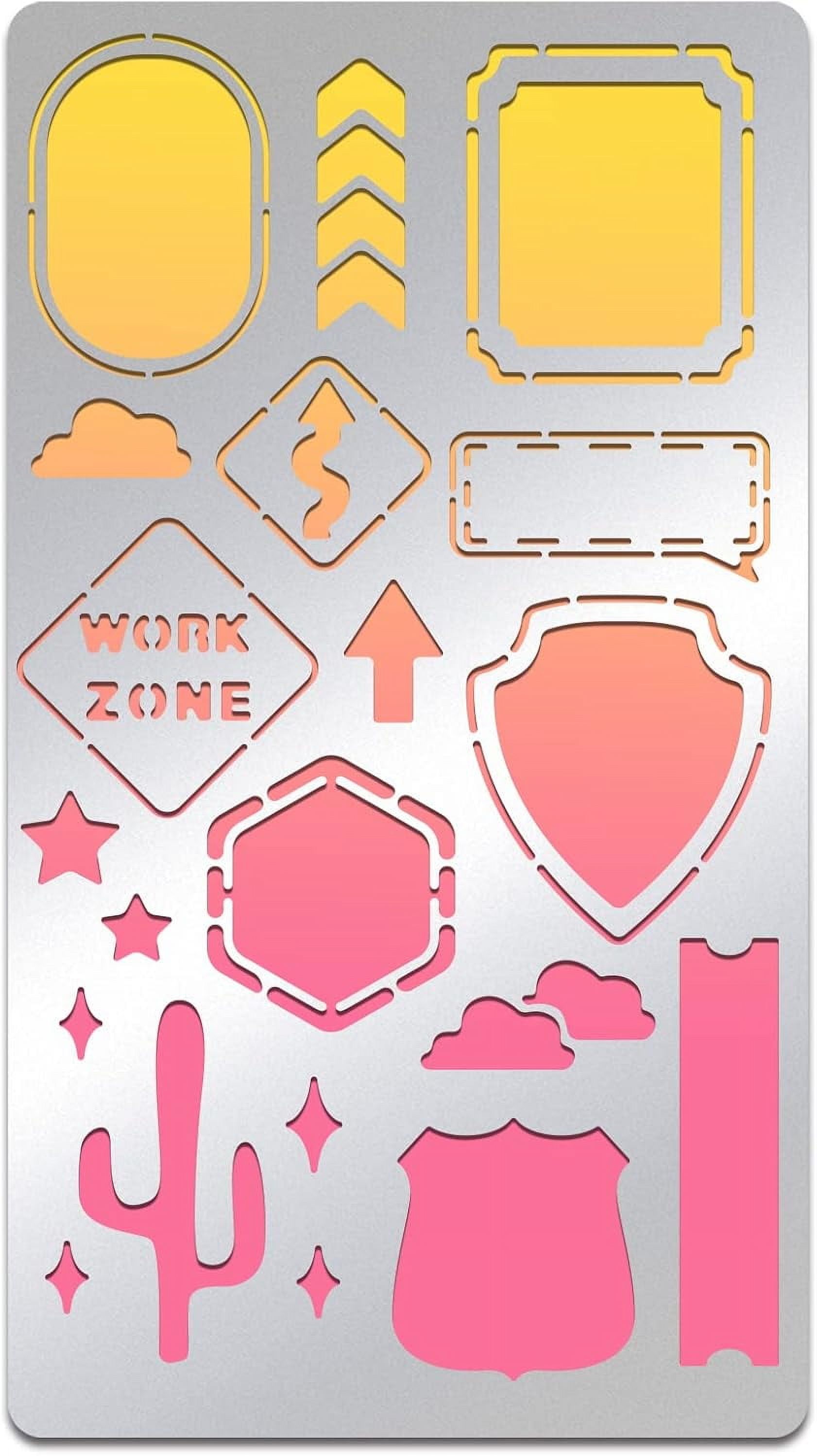 Road Sign Stencils 7x4 Inch Warning Sign Stencils Painting Template ...