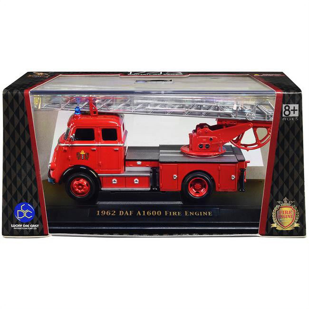 Road Signature 43016r 6 in. 1-43 Scale Diecast 1962 Daf A1600 Fire ...