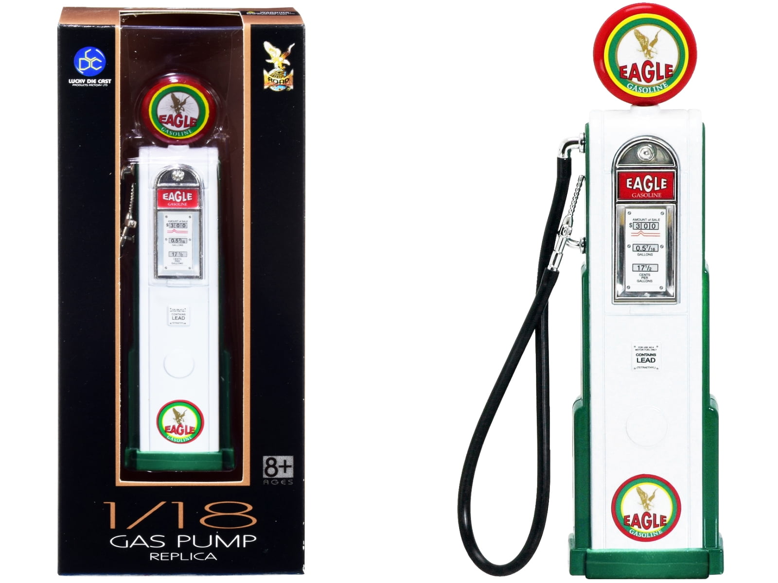 Eagle Gasoline Vintage Digital Gas Pump 1/18 Diecast Replica By Road ...