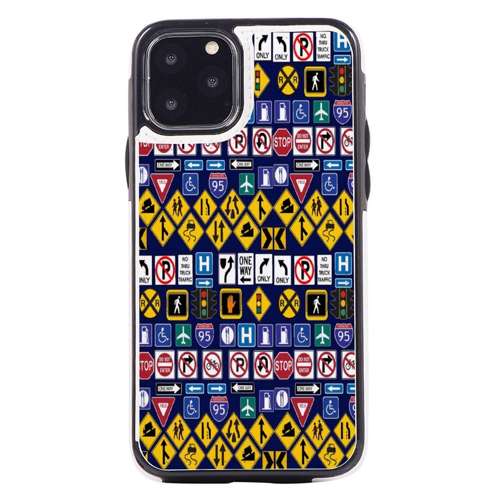 Road Signs, Regulations Signs Leather Wallet Case for iPhone 16 15 14 ...