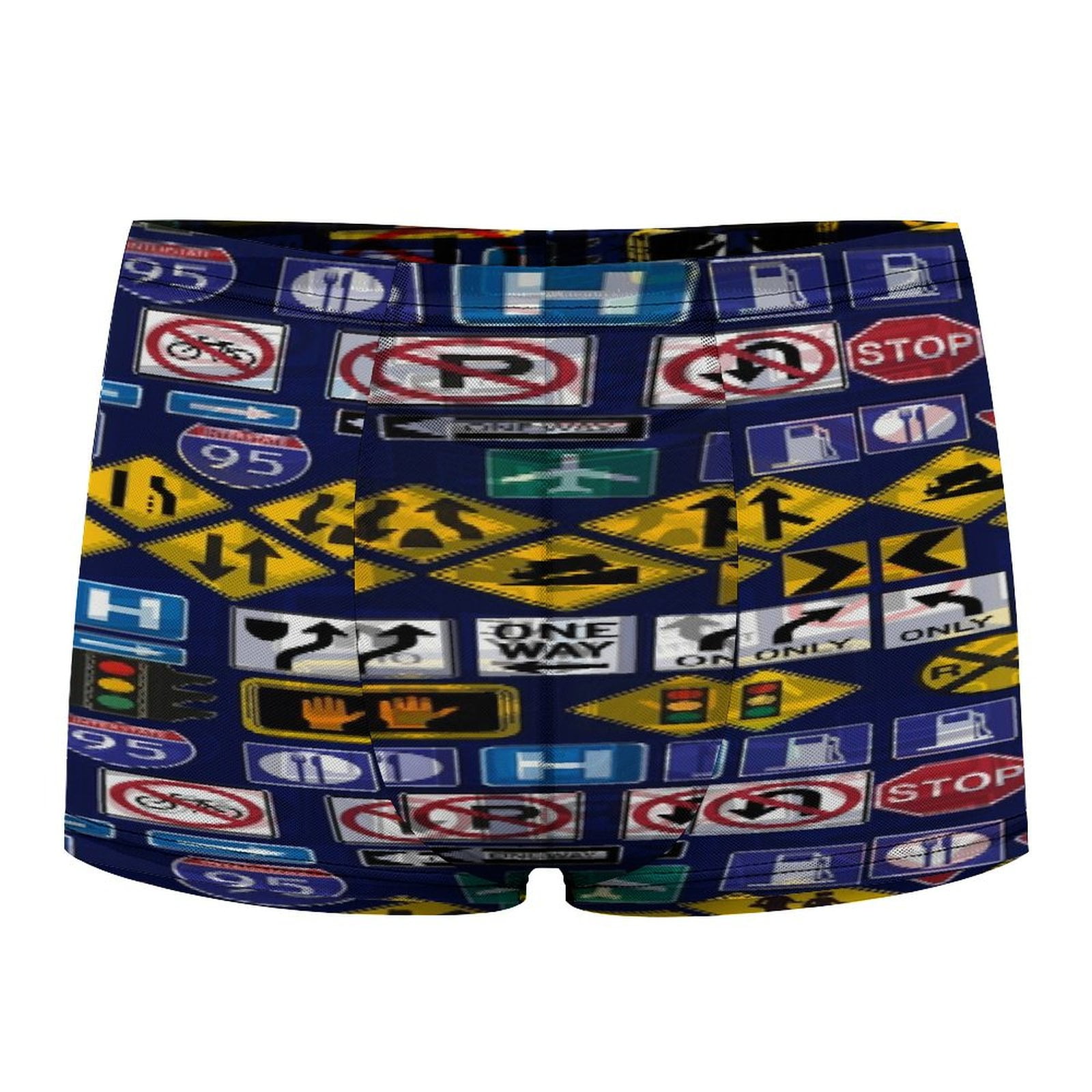 Road Signs, Regulations Signs Men's Mesh Boxer Briefs Cooling ...