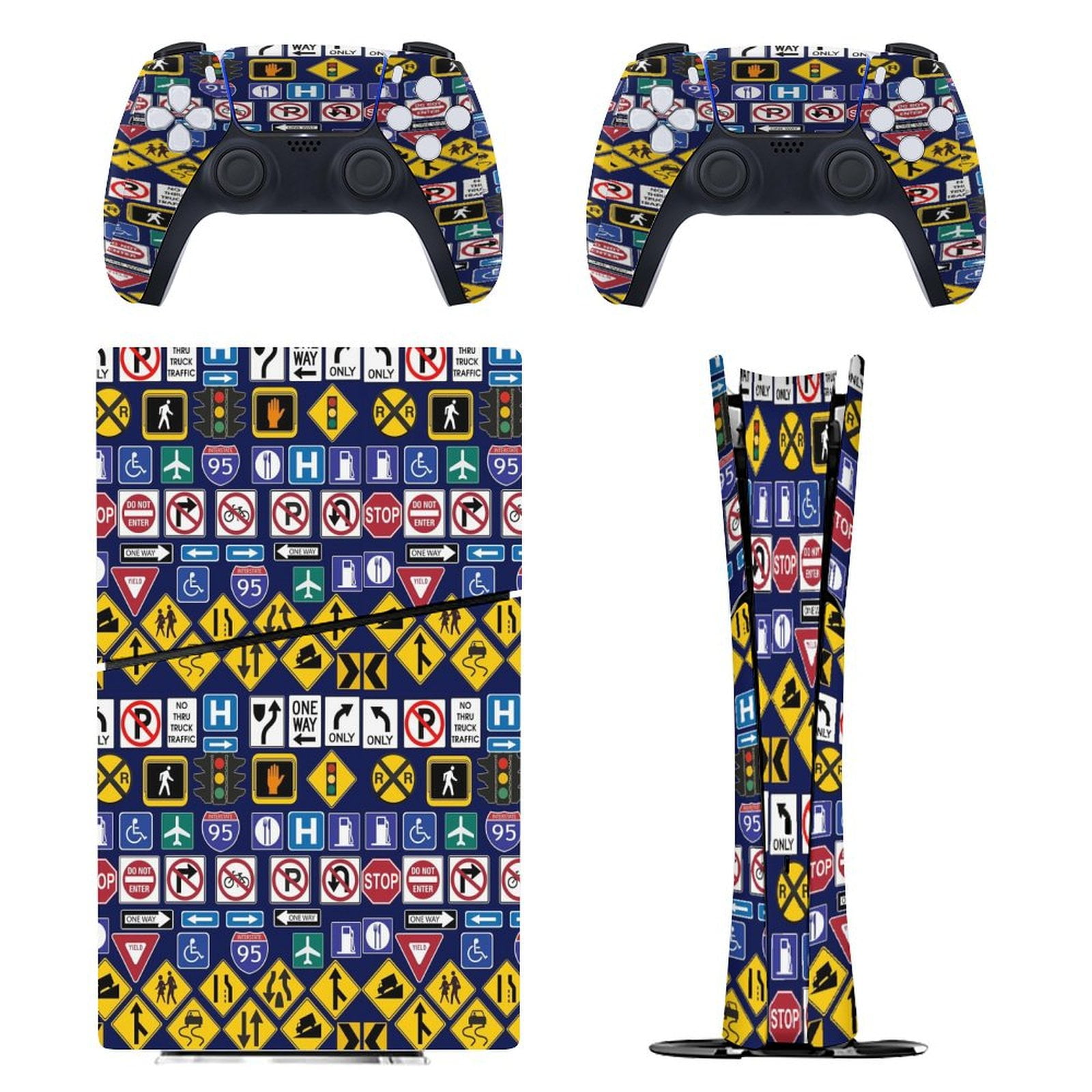 Road Signs, Regulations Signs PS5/PS5 Pro/PS5 Slim Digital Disc Skin ...