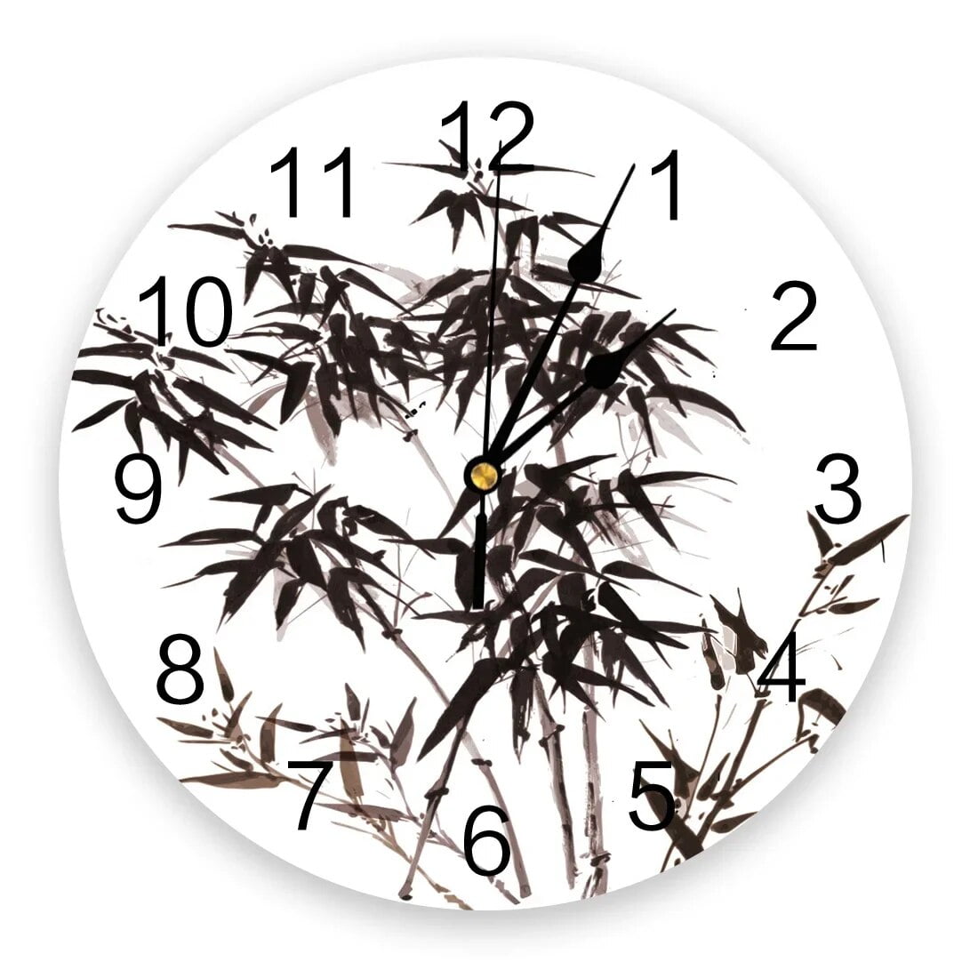 Road Stairs Stones Green Bamboo Forest Wall Clocks Silent Home Cafe ...