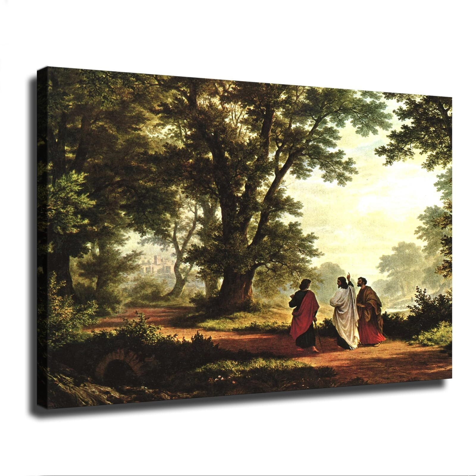 Road To Emmaus Print Canvas Modern Aesthetic Picture Wall-Art Home ...