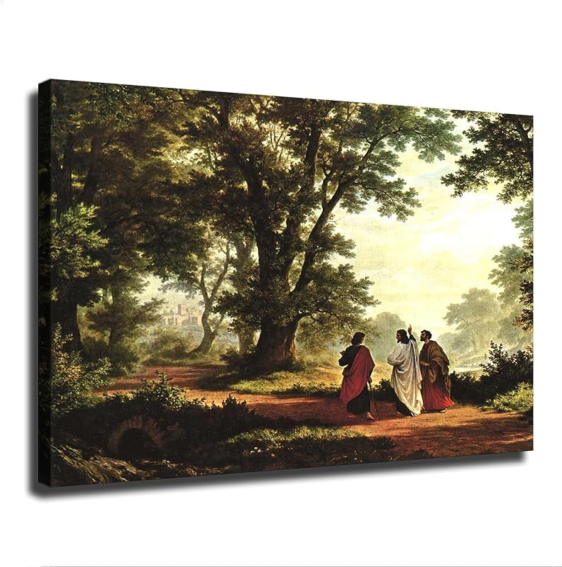 Road To Emmaus Print Canvas Poster Modern Aesthetic Picture Wall Art ...