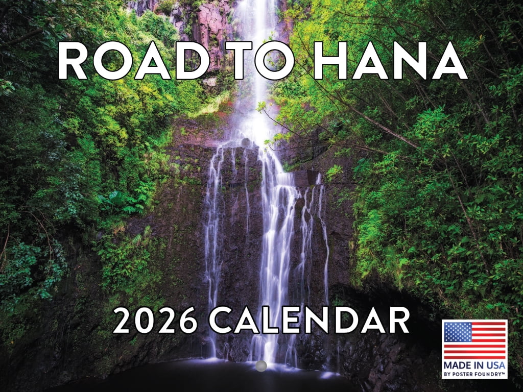 Road To Hana Calendar 2026 Maui Hawaii Monthly Wall Calender 12 Month ...