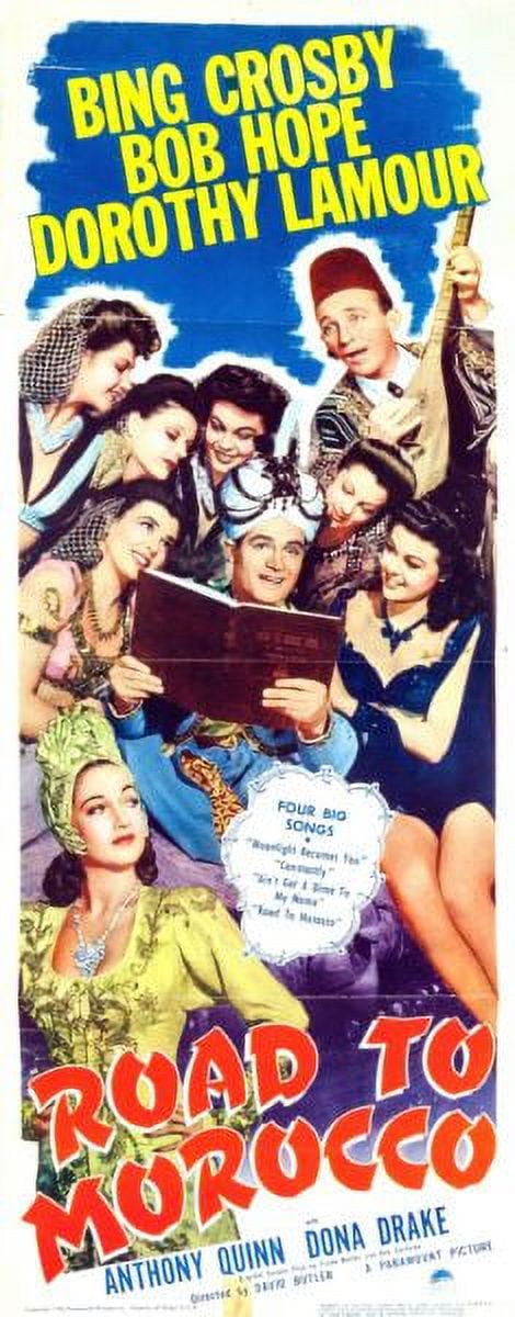 Road To Morocco Poster Movie Poster Insert 14"x36" Multi-Color Square ...