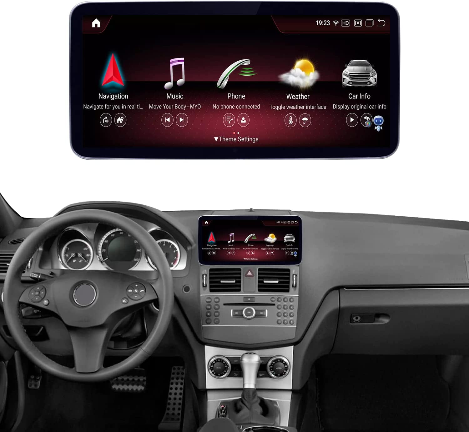 Road Top 10.25 Inch Android 12 Car Stereo 8GB+128GB Car Touch Screen ...