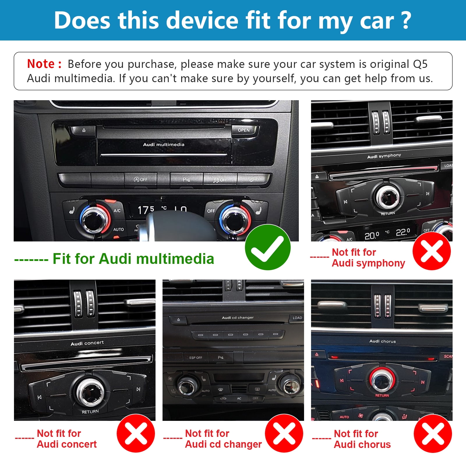 Road Top 10.25 Inch Car Touchscreen Wireless CarPlay Android Auto for ...