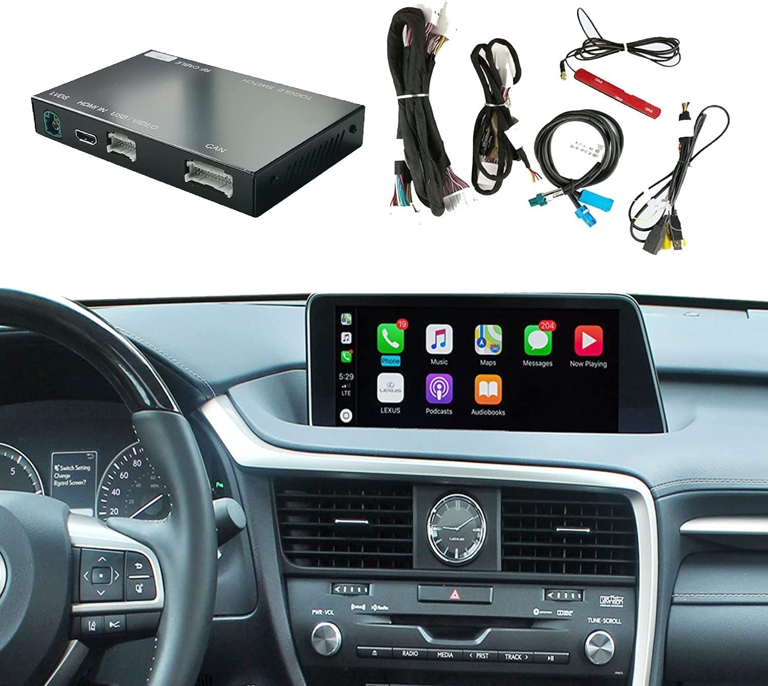 Road Top Wireless Carplay Retrofit Kit for Lexus 2014-2019, Supports ...