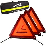 ENLOY DOT Approved Reflective Warning Safety Triangles Kit for Vehicles ...
