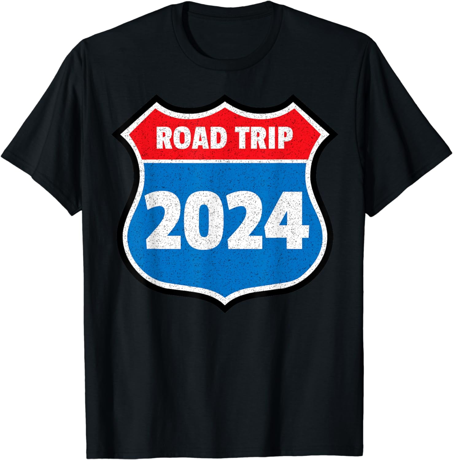 Road Trip 2024 Sign Family Group Matching Distressed T-Shirt - Walmart.com