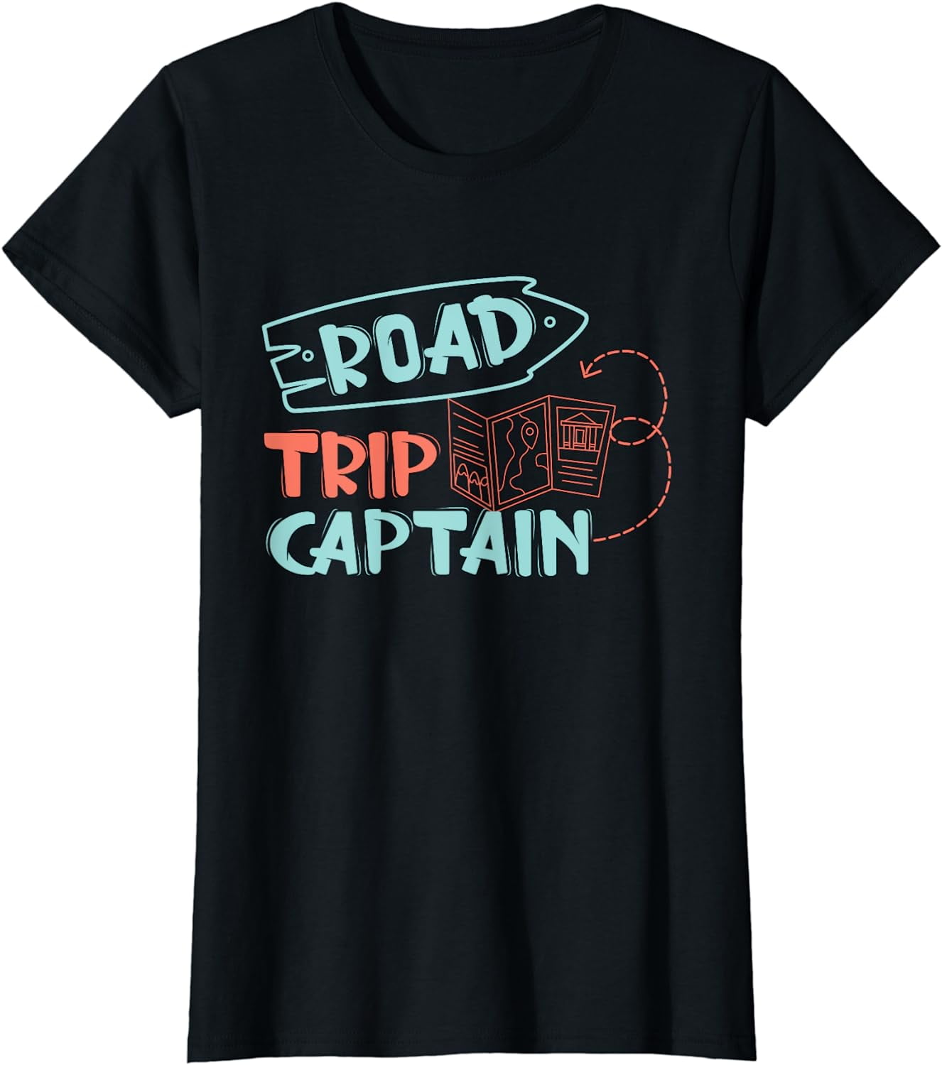 Road Trip Captain Traveler Vacation Eplorer Adventure Gift T-Shirt ...