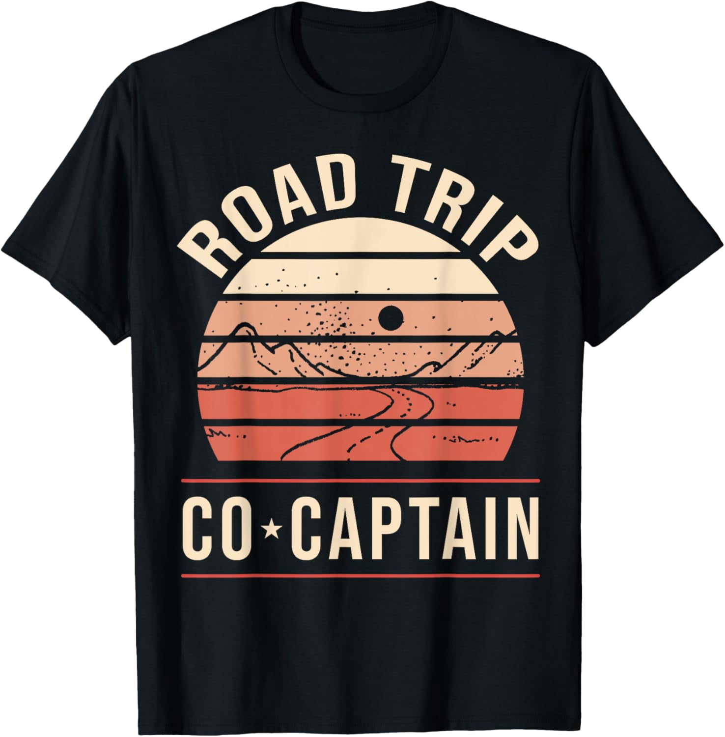 Road Trip Co Captain Road Trip T-Shirt men and women can wear, black ...