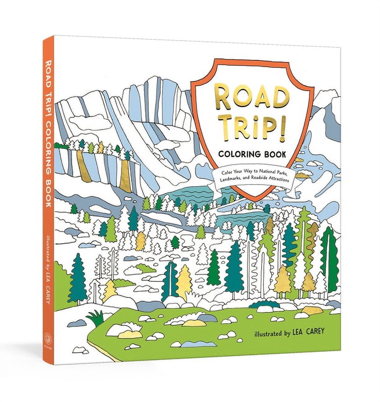Road Trip! Coloring Book: Color Your Way to National Parks, Landmarks ...