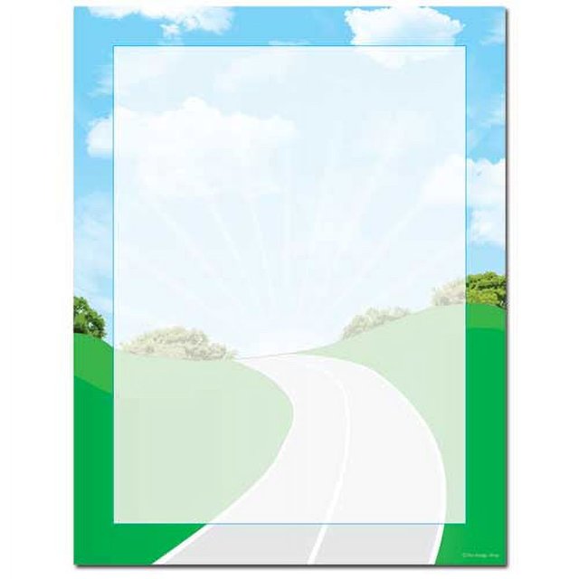 Road Trip Letterhead Laser & Inkjet Printer Paper, 25 Sheets - Walmart ...