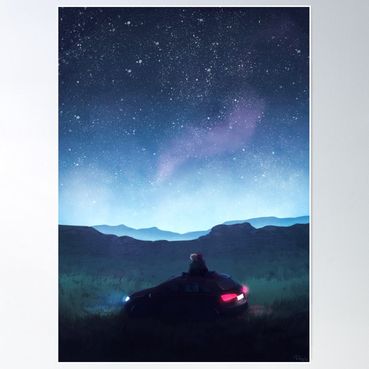 Road Trip Poster Wall Art, Modern Wall Decor For Living Room Bedroom ...